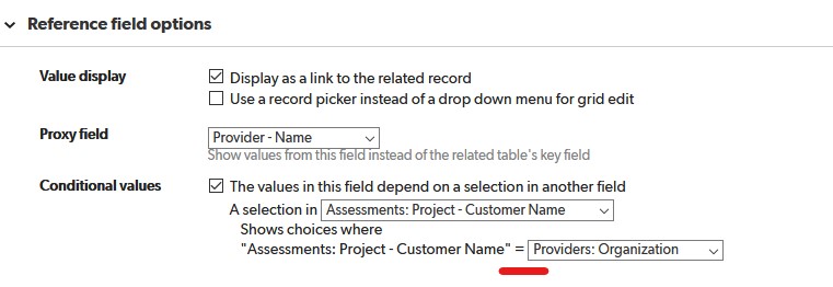 conditional values contains (not equal) | Qrew Discussions